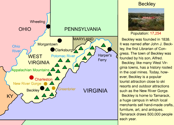 West Virginia Interactive Map