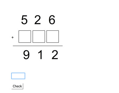 3.NBT.A.2 - Addition Sentences - Three Digits