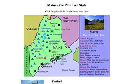 Maine Interactive Map