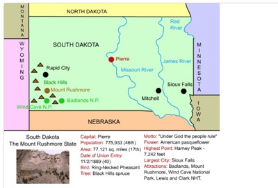 South Dakota Interactive Map