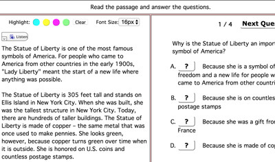 Abigail Adams Reading Comprehension - Online