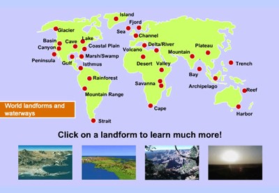 World Landforms Interactive Map