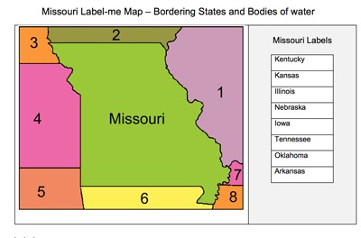 Missouri Label-me Map Quiz