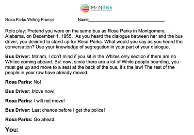 Taking a Stand for Rosa Parks