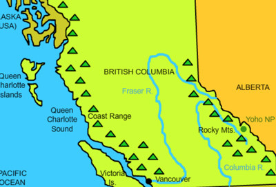 British Columbia Interactive Map and Interesting Facts