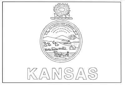 Kansas Flag Outline