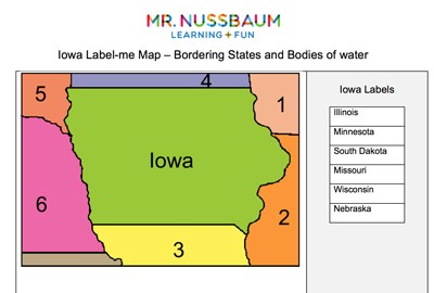 Iowa Label-me Map Quiz