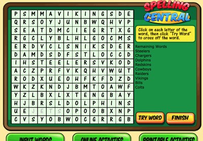 Spelling Central - Online Game