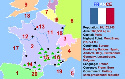 France Map Quiz - Online