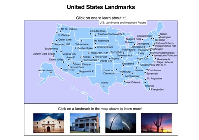 United States Landmarks Interactive Map