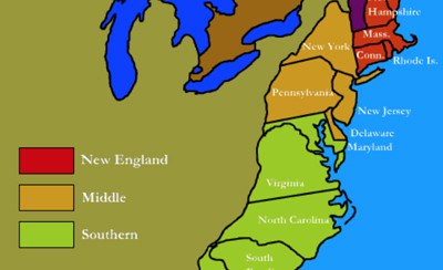 13 Colonies Interactive Profile Map
