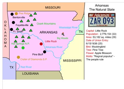Arkansas Interactive Map