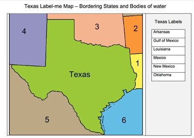 Texas Label-me Map Quiz