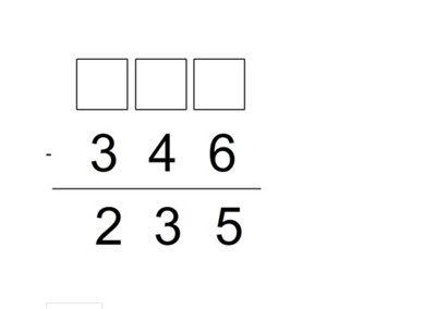 3.NBT.A.2 - Subtraction Sentences - Three Digits