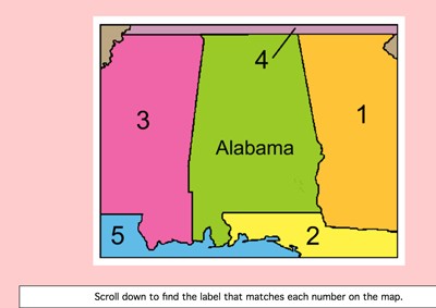 Alabama Label-me Map - Online