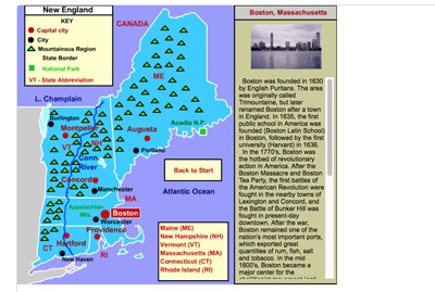 New England Interactive Map
