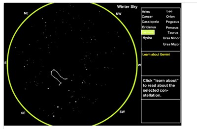Interactive Constellation Sky