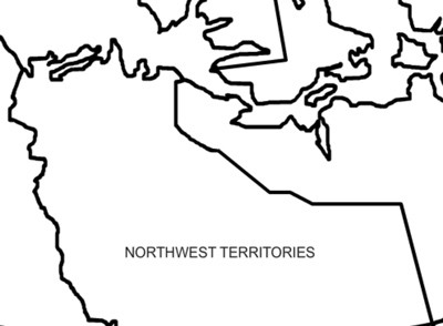 Northwest Territories Outline Map