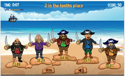 Place Value Pirates - Online Place Value Game
