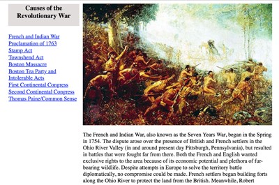 Causes of the Revolutionary War