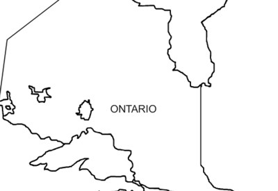 Ontario Outline Map