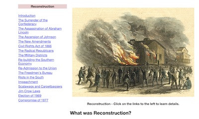 Profiles of the Important Events of Reconstruction