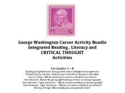 George Washington Carver Activities Bundle - All of the GW Carver ...